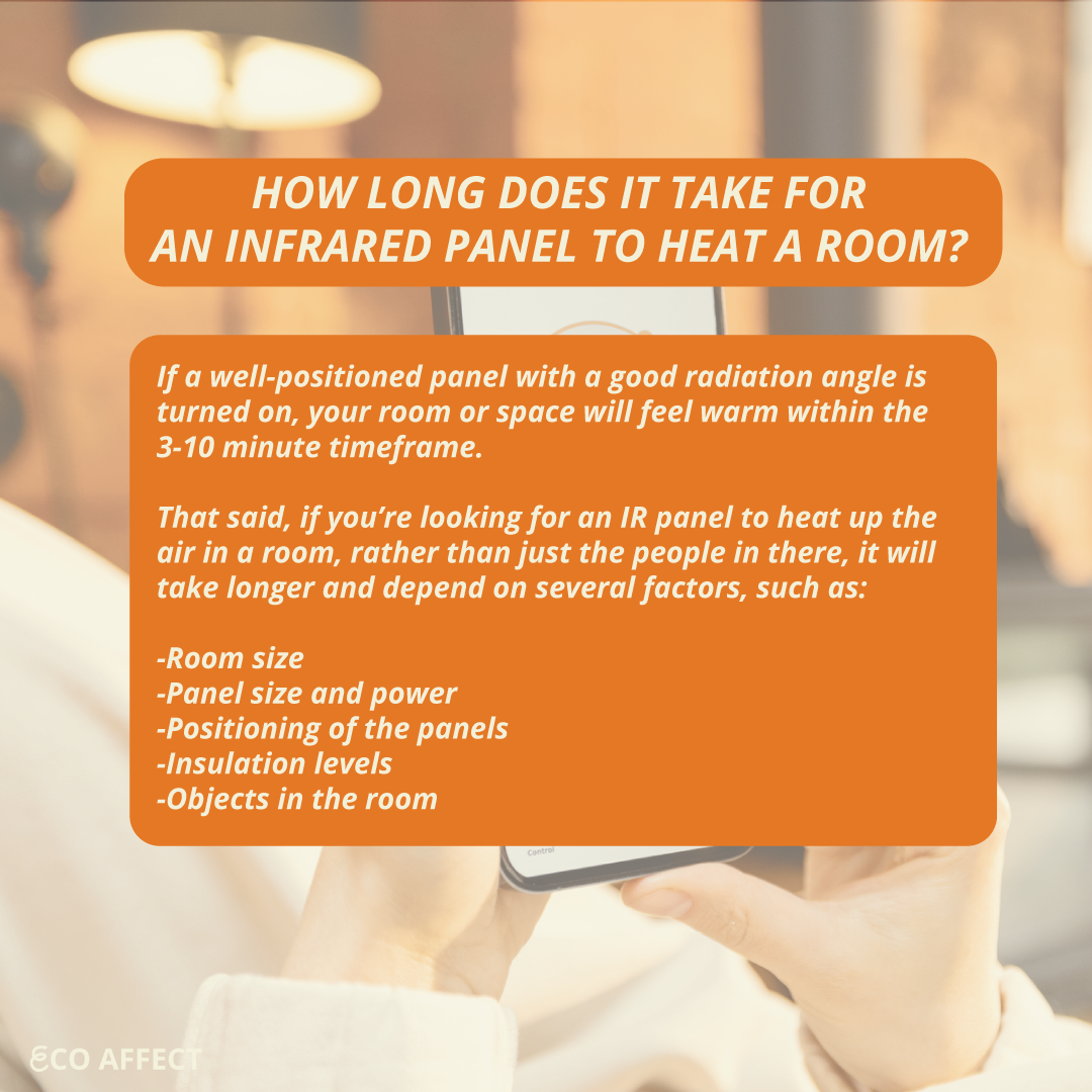 How Long Do Infrared Panels Take to Heat a Room? - Eco Affect